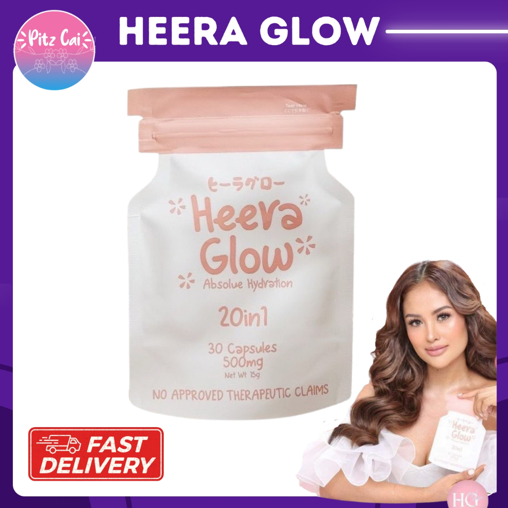 HEERA GLOW ABSOLUTE HYDRATION 20IN1 30 CAP*S GLUTATHIONE COLLAGEN ...