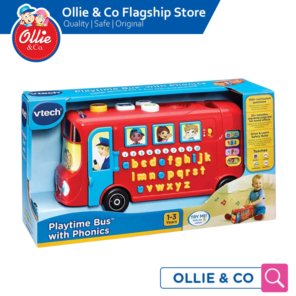 Vtech Educational Playtime Bus with Phonics | Shopee Philippines