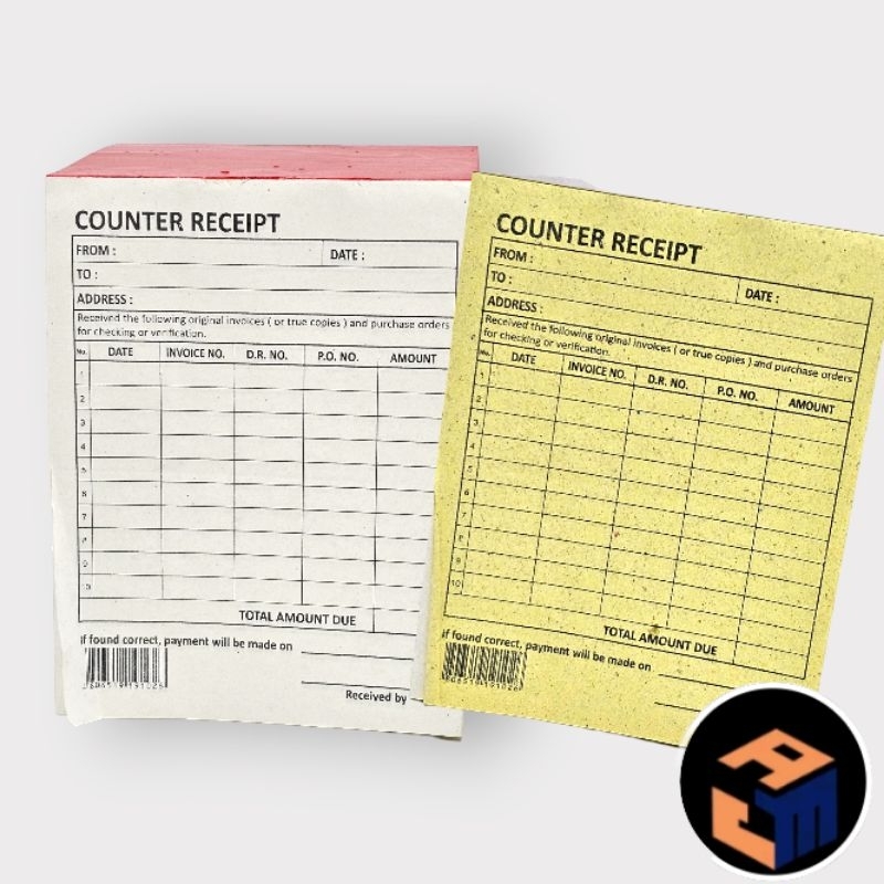 Vanda Conter Receipt with Yellow Duplicate | Shopee Philippines