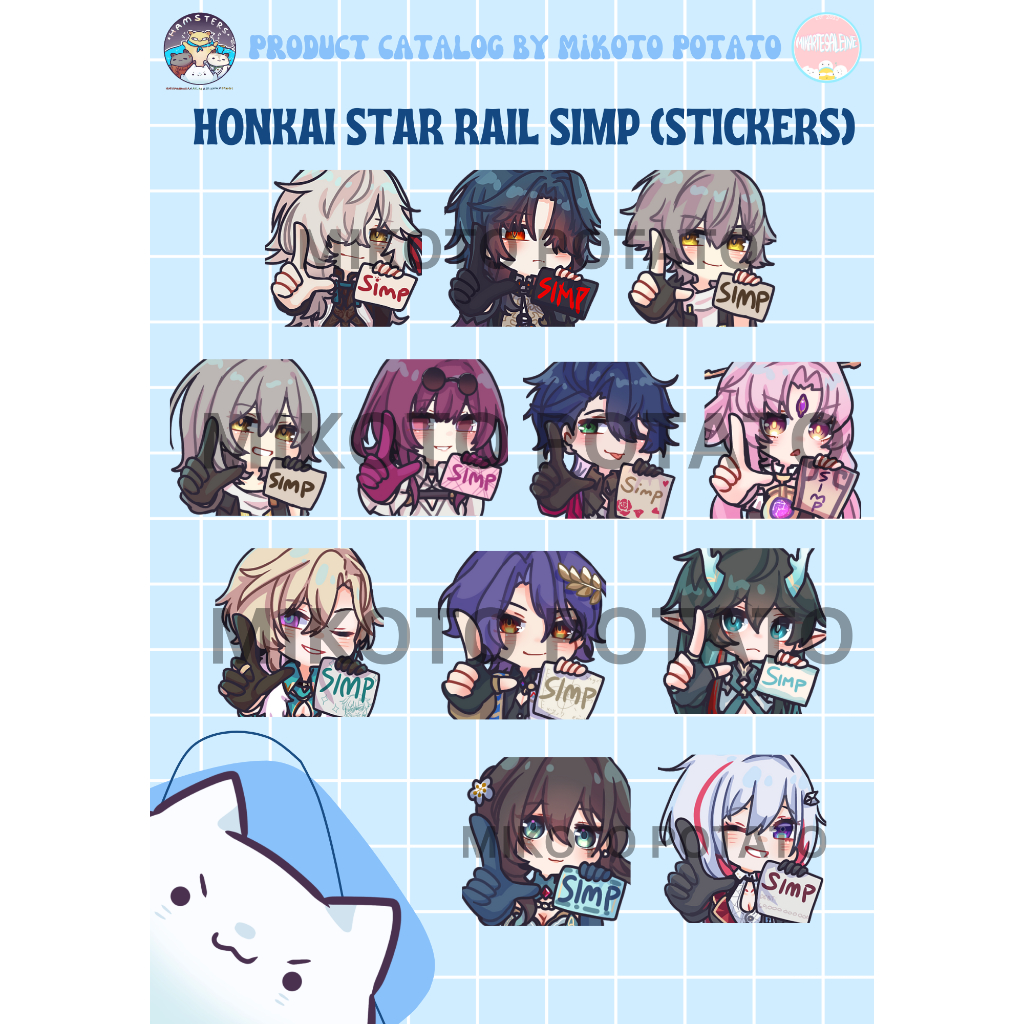 Honkai Star Rail Simp Stickers by Mikoto Potato | Shopee Philippines