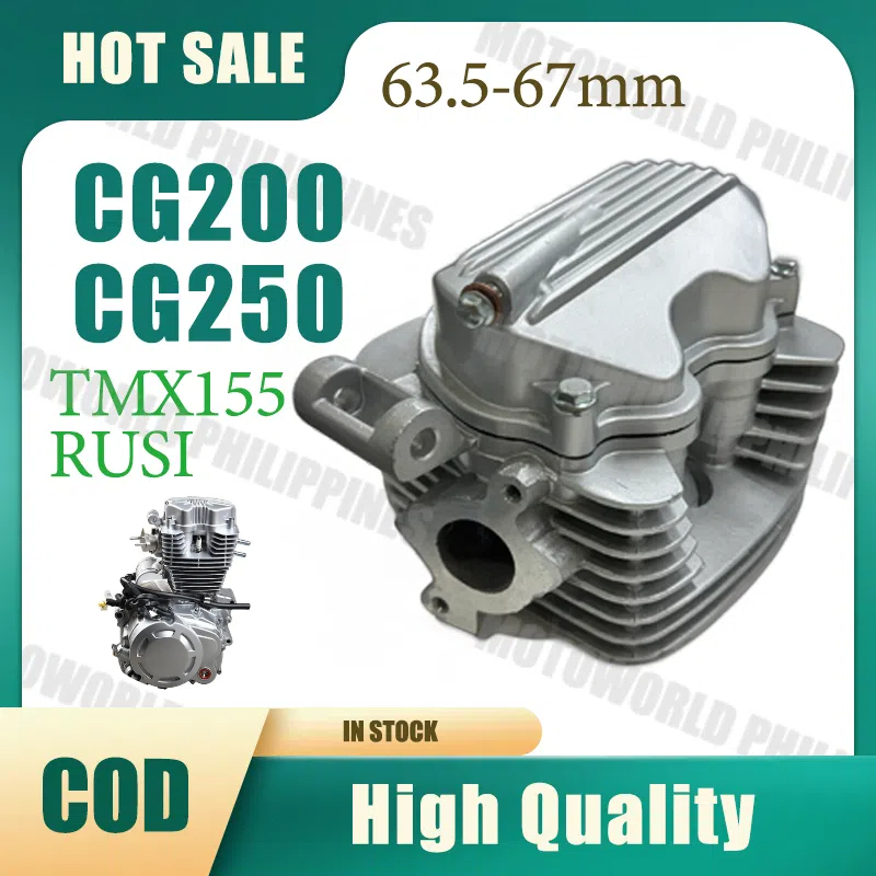COD Motorcycle Cylinder Head Assembly For Honda TMX155 RUSI CG200 CG250 ...