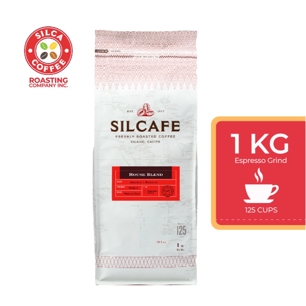 Silcafe House Blend Ground and Whole Beans Coffee - 1KG | Shopee ...