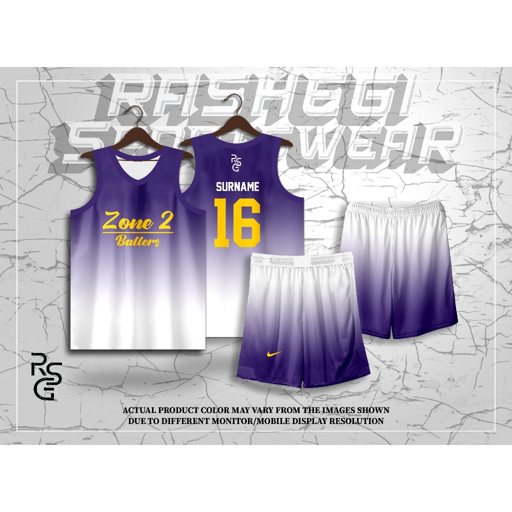 2024 RSG Customized Jersey Full Sublimation Purple Zone 2 | Shopee ...