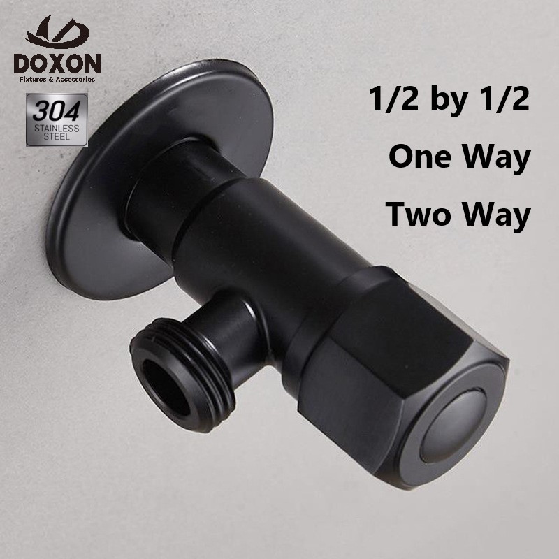 DOXON 1/2 By 1/2 Angle Valve Stainless Steel 304 Black Angle Valve One ...