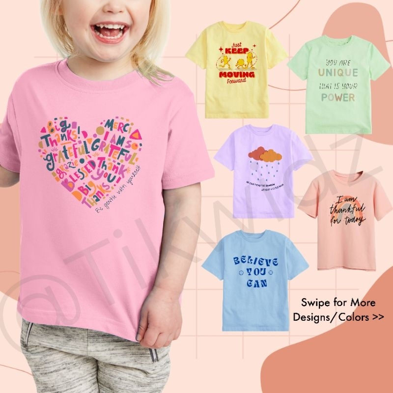 TIKWIDZ| UNISEX Cute Statement T-Shirt (Kids-Adult) Part 1 | Shopee ...