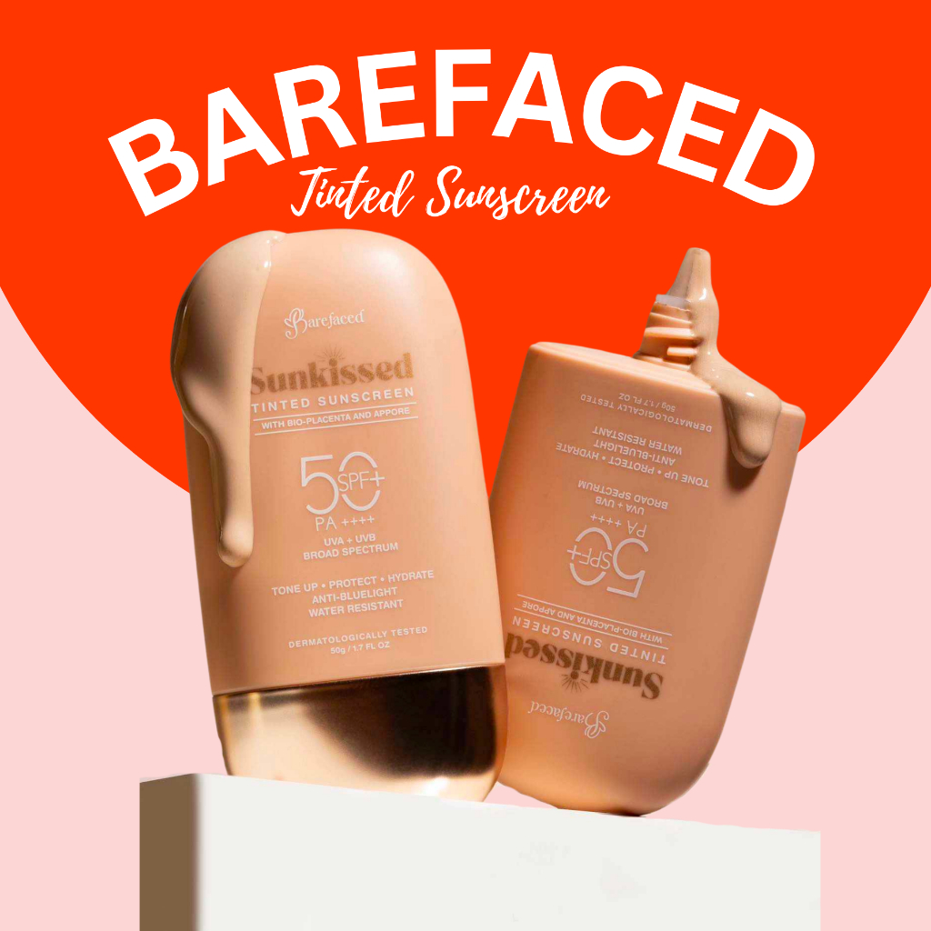 BAREFACED Sunkissed Tinted Sunscreen SPF 50 sunscreen for teens fresh ...