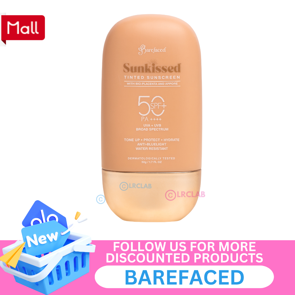 Barefaced Tinted Sunscreen Sunkissed SPF 50 sunscreen cream saku skin ...