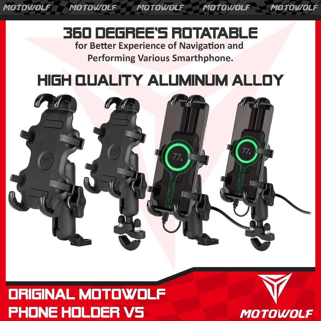 Motowolf cp holder version 5 original motowolf phone holder motowolf ...