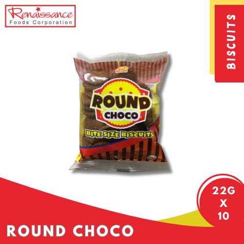 Round Choco bite size biscuits 22g x 10 | Shopee Philippines