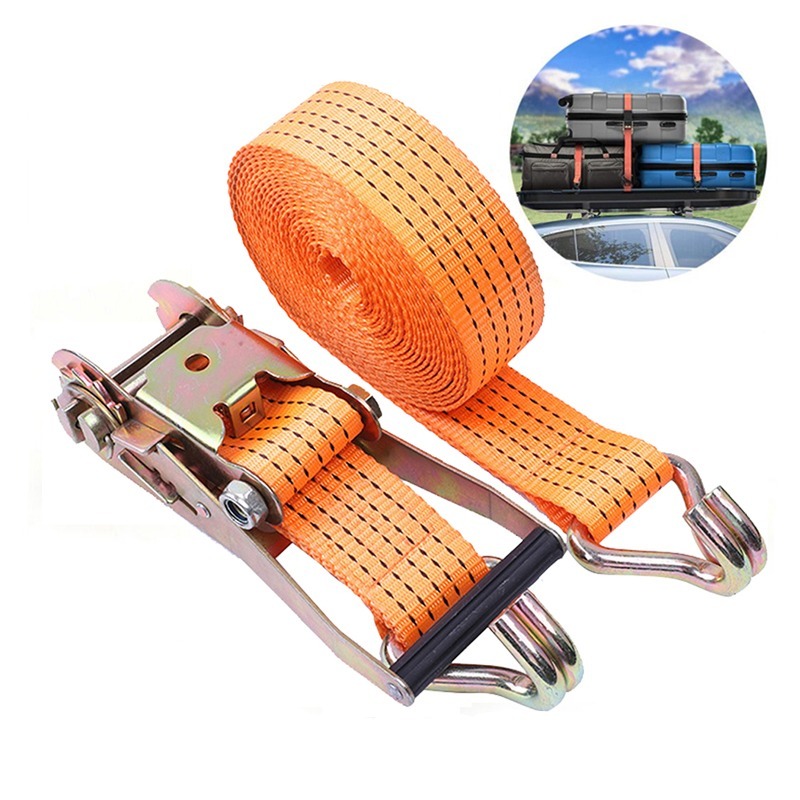 Adjustable Ratchet Tie Down Cargo Lashing Belt Heavy Duty Cargo Straps ...