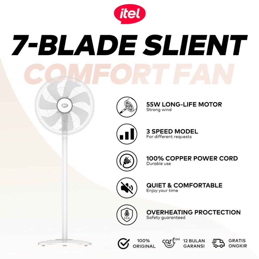 itel 16 Inch-Lite Electric fan Strong Wind Multifunction Household ...