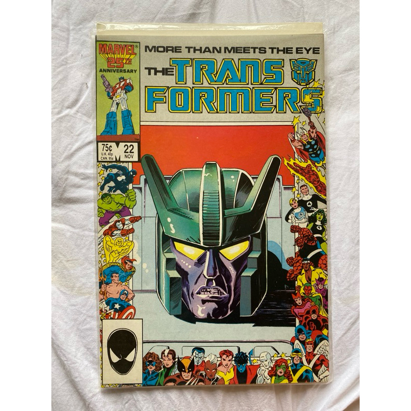Transformers Comics #22 Newsstand Marvel 25th Anniversary | Shopee ...