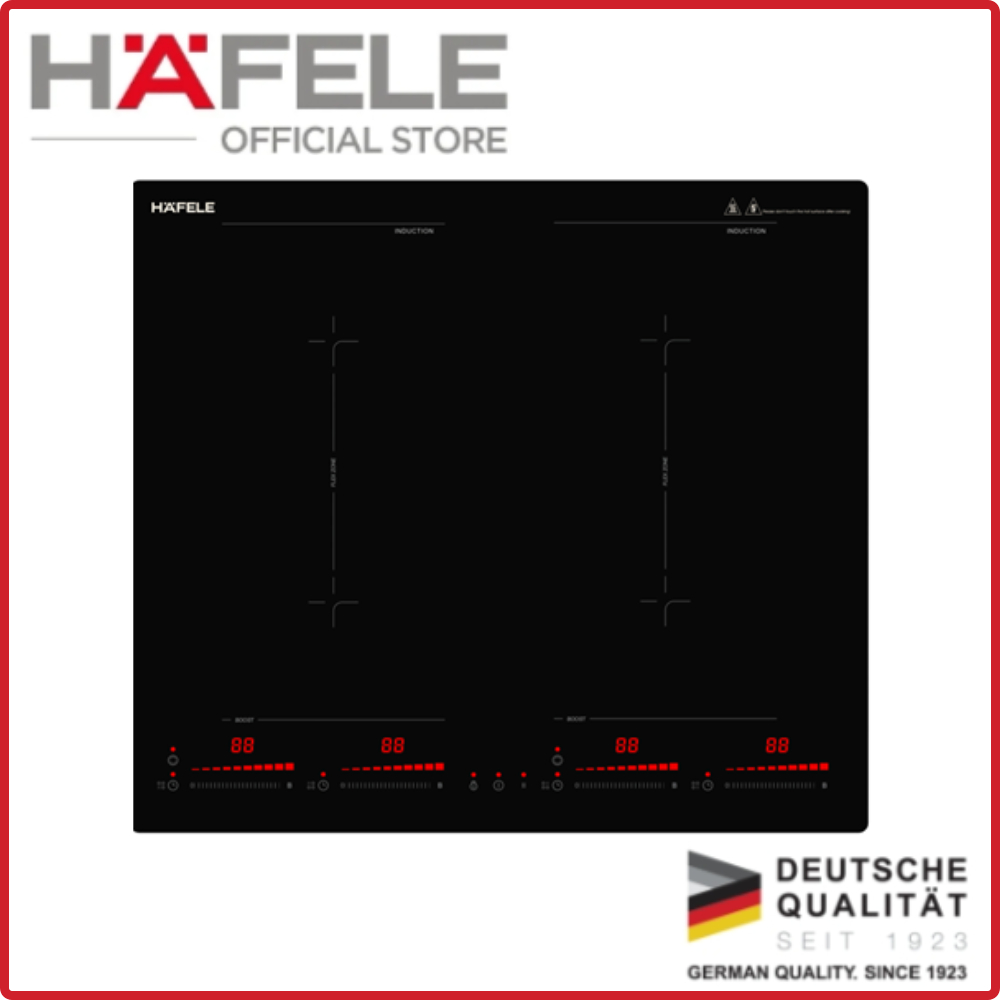 Hafele 60cm Built-In Electric Induction Hob 4-Zones with Boost Flexi ...