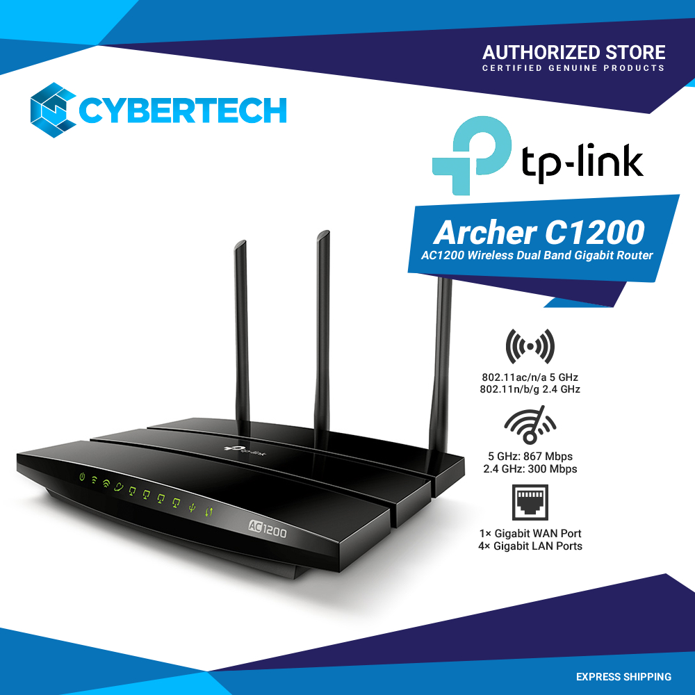 TP-Link Archer C1200 AC1200 Wireless Dual Band Gigabit Router | Shopee ...