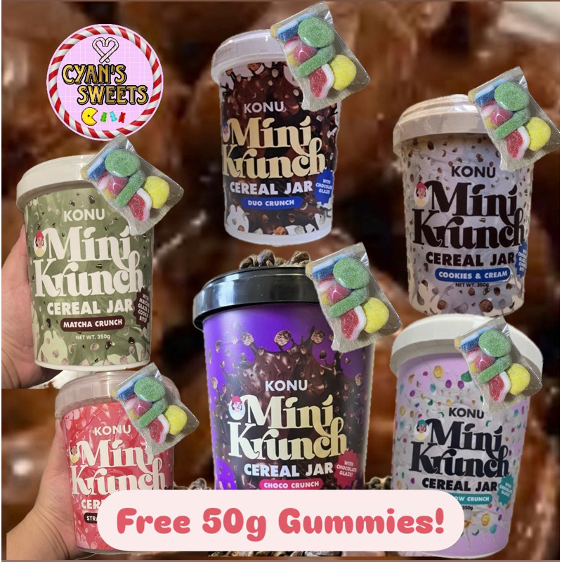 KONU MINI KRUNCH 160g/360g w/ FREE GUMMIES | Shopee Philippines