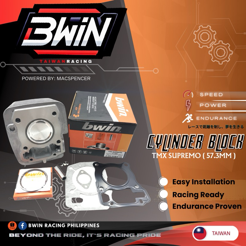BWIN CYLINDER BLOCK FOR TMX SUPREMO ( 57.3MM ) | Shopee Philippines