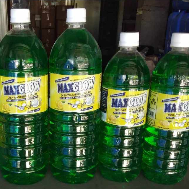 MAXGLOW Dishwashing Liquid 1 and 1.5 Liter (Green) | Shopee Philippines