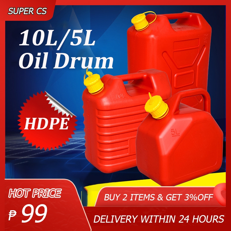 5L/10L Fuel Tanks Plastic Petrol Cans Car Motorcycle Gas Cans Gasoline ...