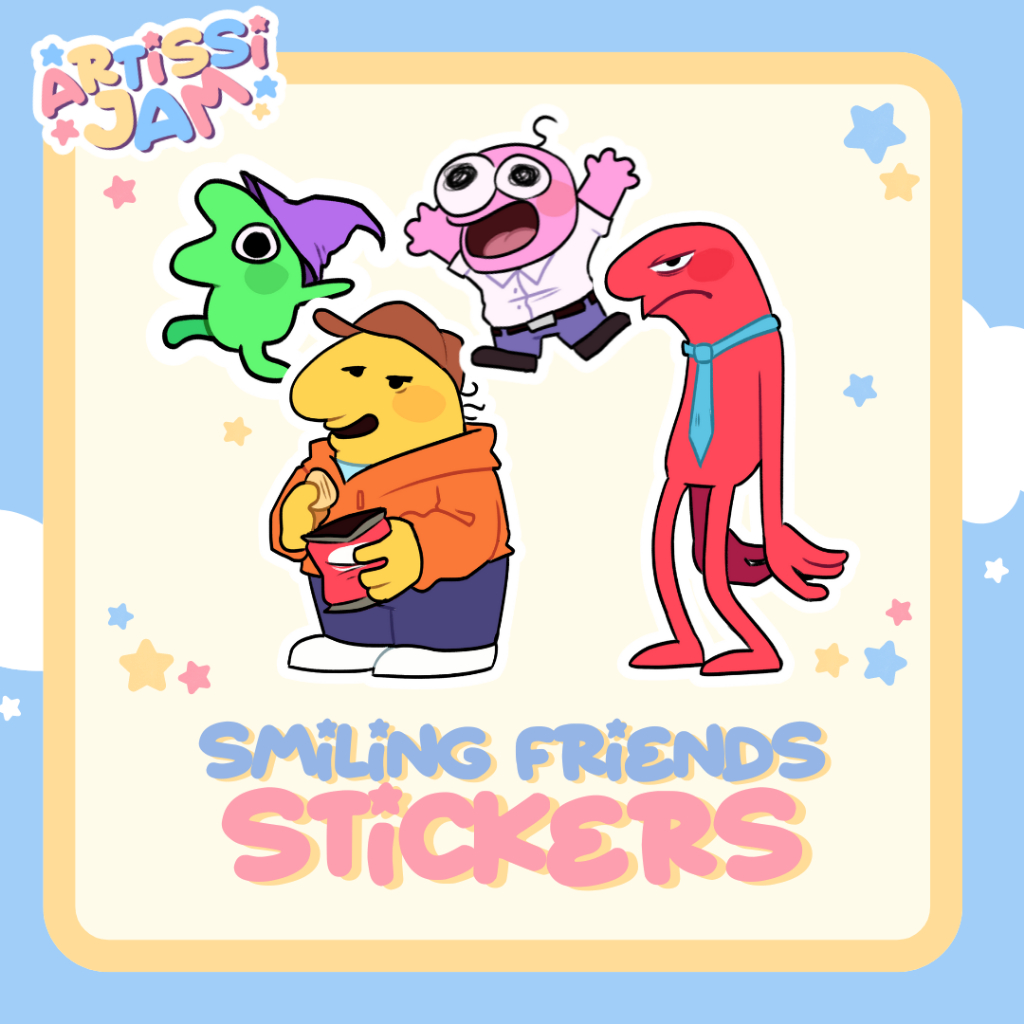 Smiling Friends | Fanmade Matte Stickers! | Shopee Philippines