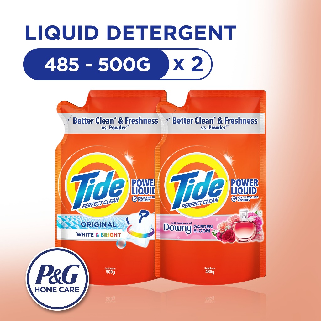 Tide Liquid Detergent Original White Garden Bloom Bundle 485 - 500g ...