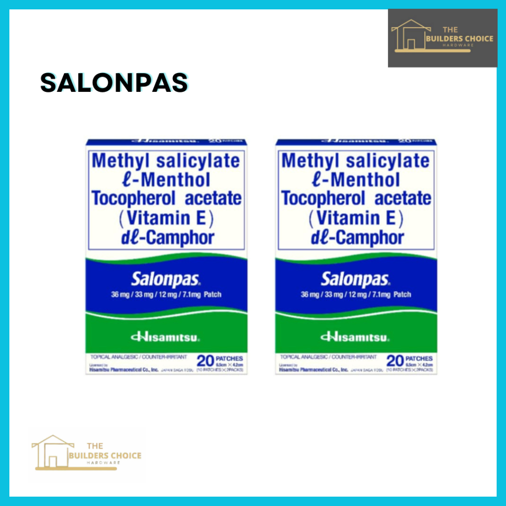 SALONPAS MEDICATED PATCH HISAMITSU SALONPAS (10PATCHES) (WHOLESALE ...