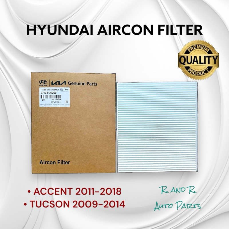 HYUNDAI ACCENT TUCSON KIA RIO AIRCON FILTER TUCSON AIRCON FILTER RIO ...