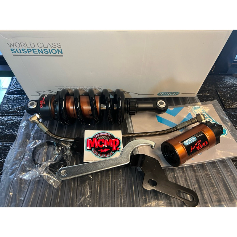 Nitron over racing shock premium copy Raider 150 carb and fi model ...