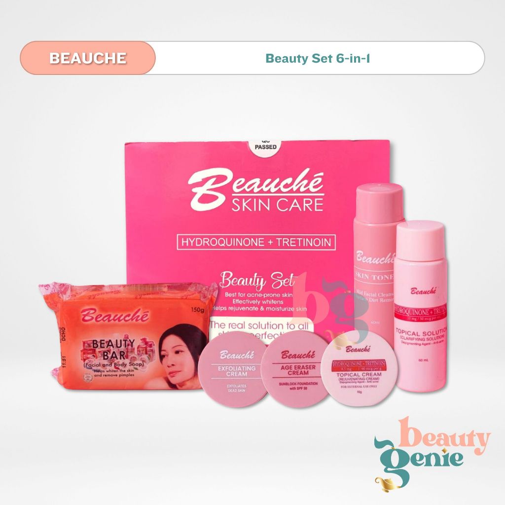 BEAUCHE Beauty Set (Hydroquinone + Tretinoin) | Skincare Facial Set | Shopee Philippines