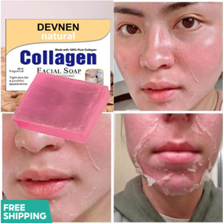 DEVNEN 85g Collagen Soap Anti Wrinkle Fine Lines Whitening Remove ...