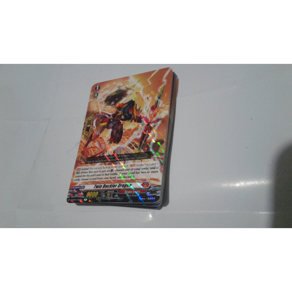TWIN BUCKLER DRAGON VANGUARD CARD RARE TCG DRIVE ONE PIECE MIX ...