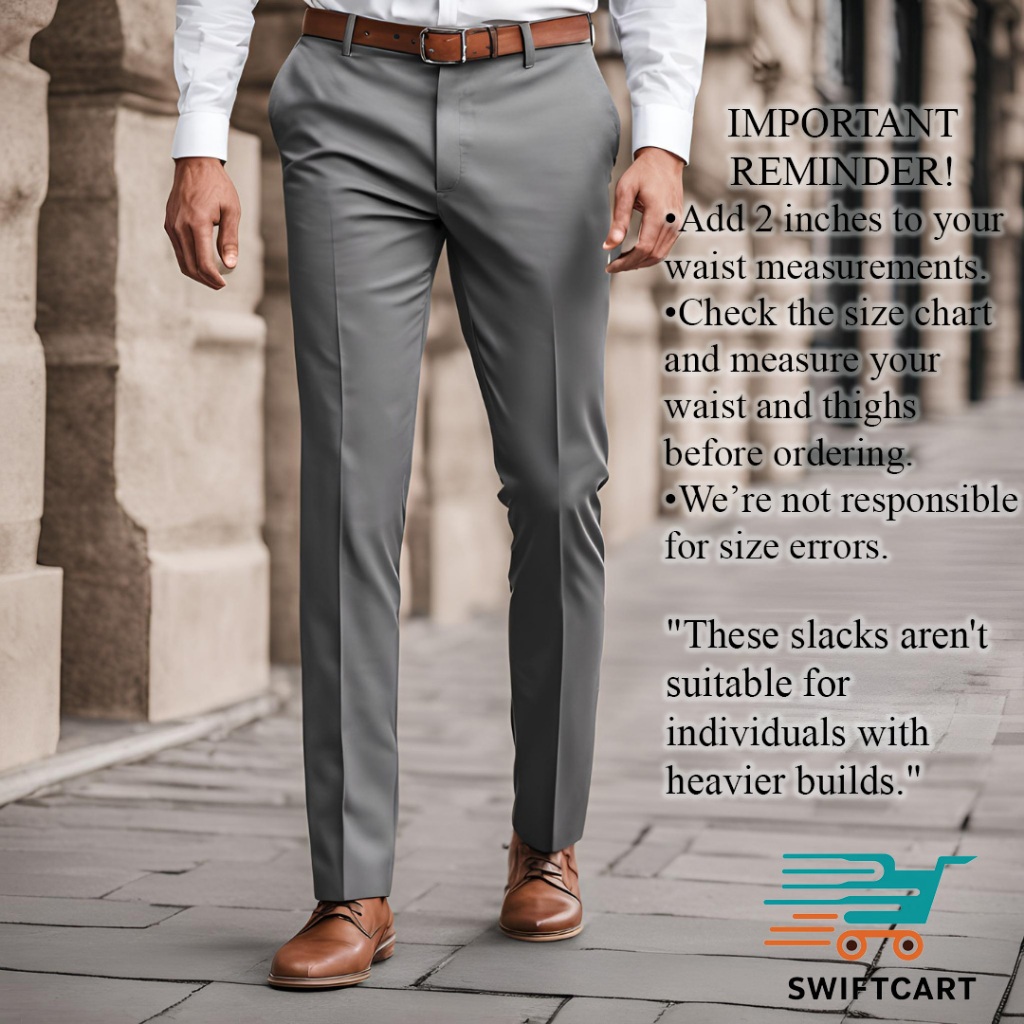 SWIFTCART | Skinny Slacks for men - Black, Navy Blue, Maroon, Battle ...