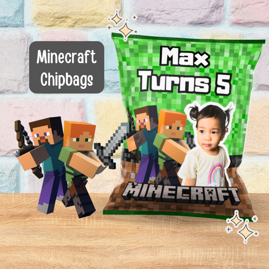 Customized Minecraft Chip Bags | Shopee Philippines
