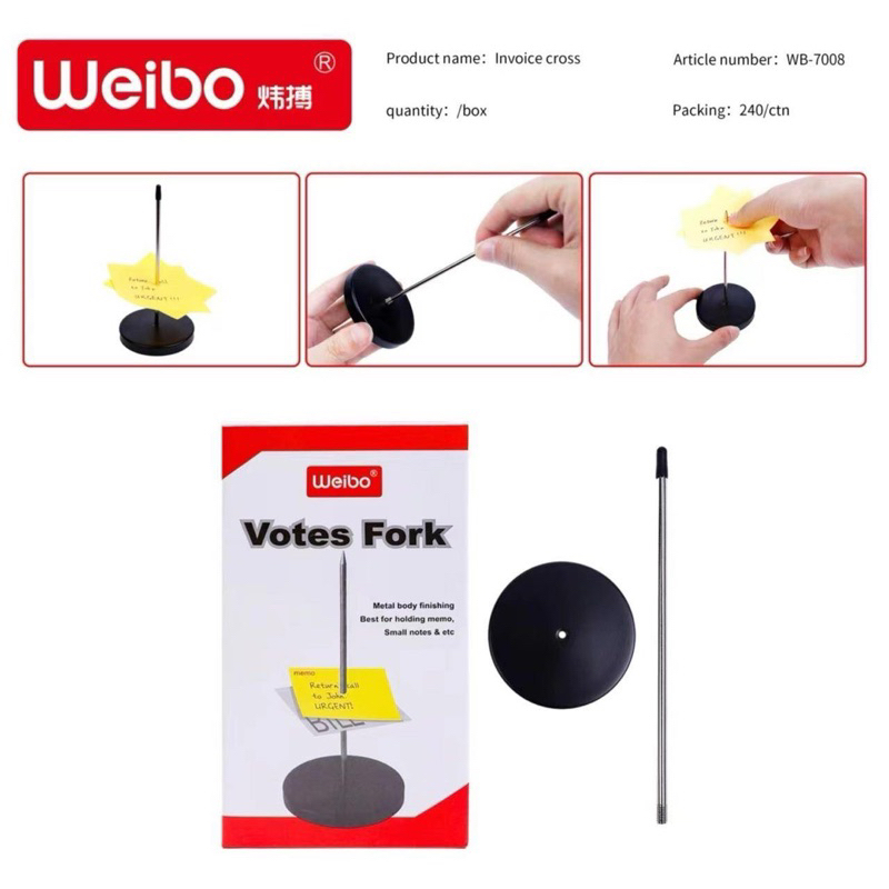 KAP.CAT Votes Fork Paper Spike Metal File Receipts Bills Invoicess ...