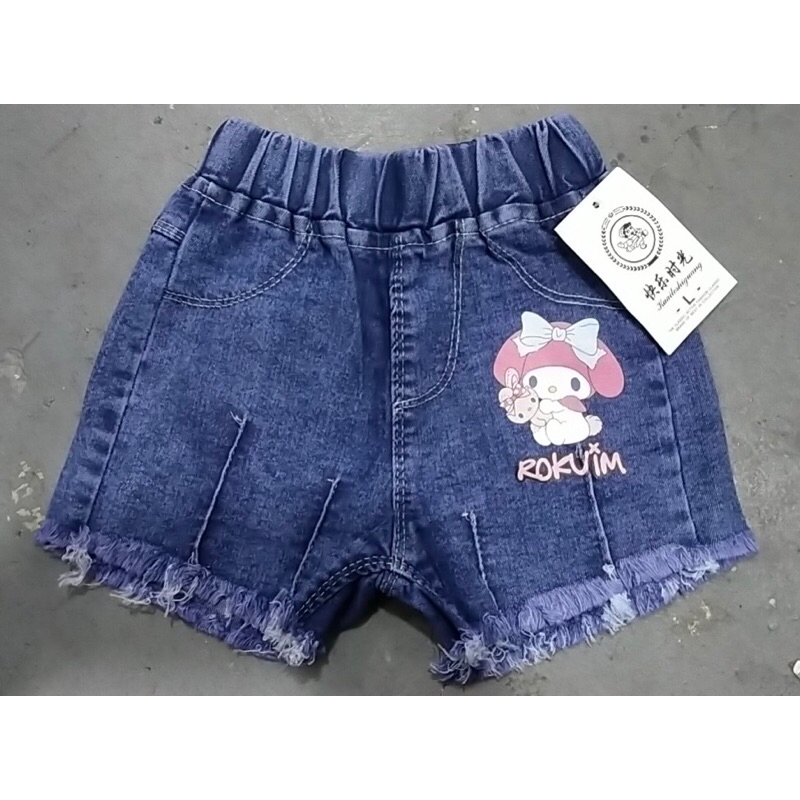 【Mr.Monkey】New Fashionable Maong Short For Girls.(For 3 To 8 Years Old ...