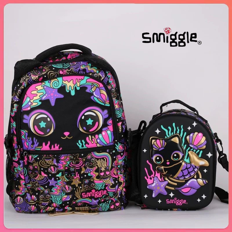 Smiggle Black Cat Backpack Classic Backpack girl and boy School bags ...