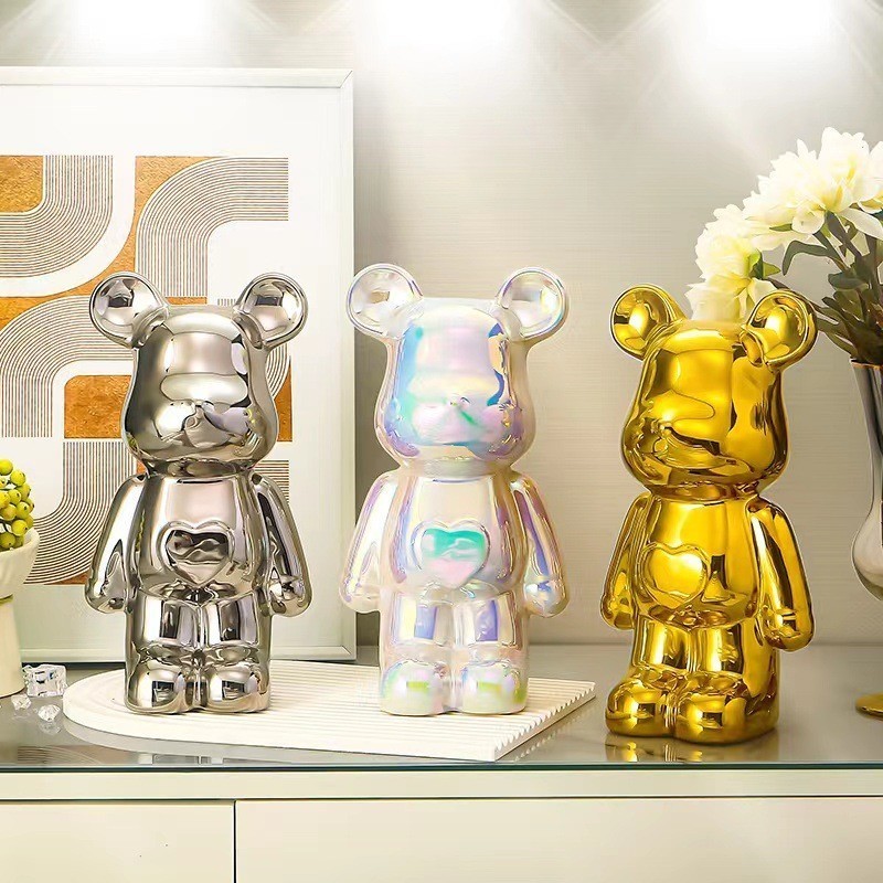 Violent bear decorations ceramic piggy bank creative living room TV ...