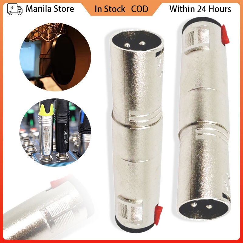 Cannon plug to PL-55 Jack Connector Converter XLR Male to 6.35mm Female ...