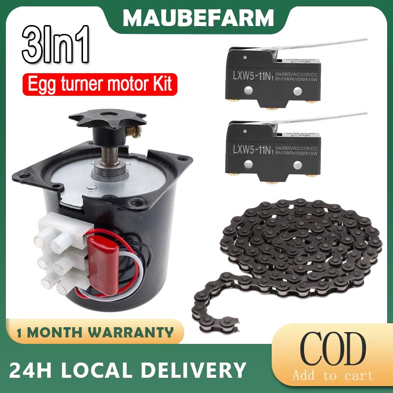 60KTYZ Egg turner motor with Gear Wheel Chain Limit switch Complete Set ...