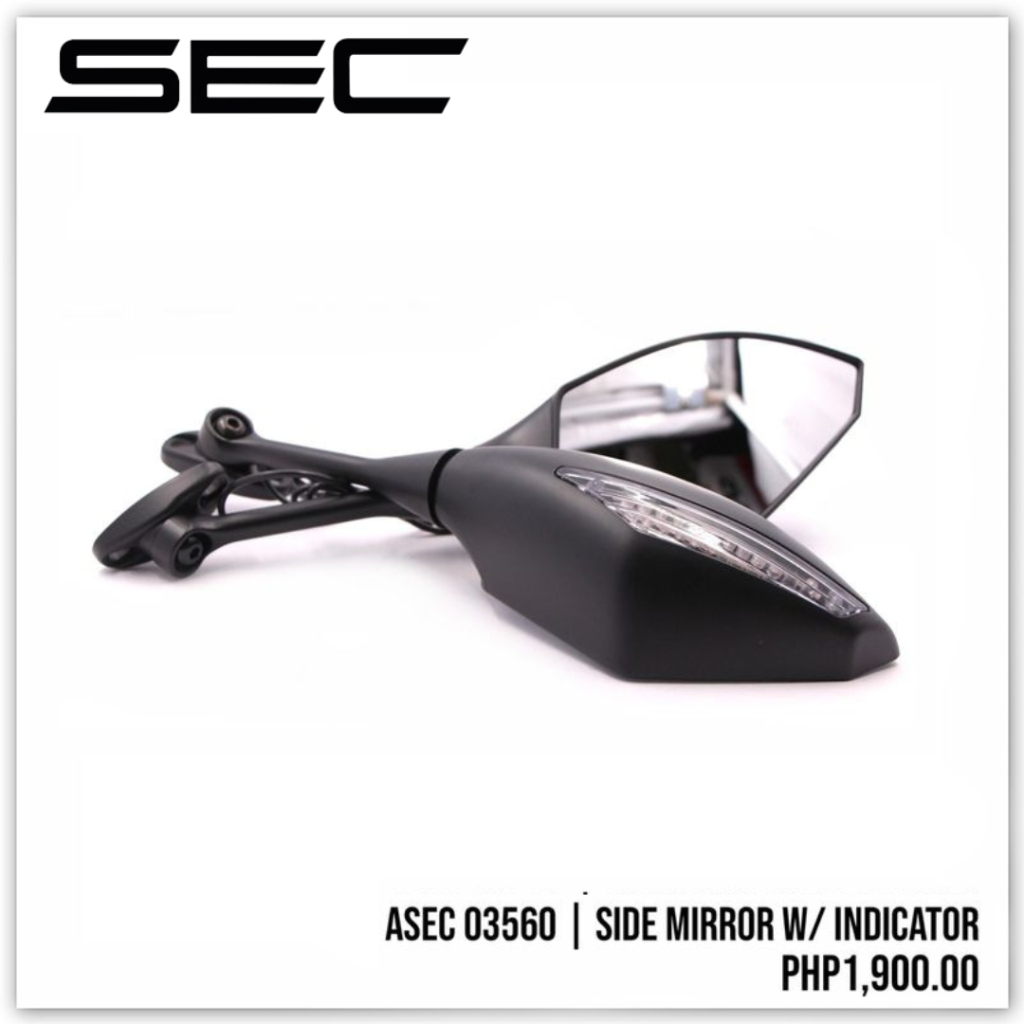 Sec Side Mirror w/ Indicator (ASEC-03560) | Shopee Philippines