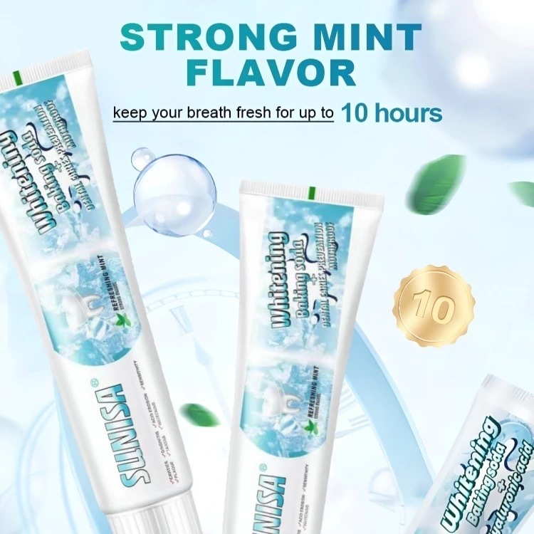 Sunisa Whitening Toothpaste 109g Japanese Hyaluronic Acid & Baking Soda ...