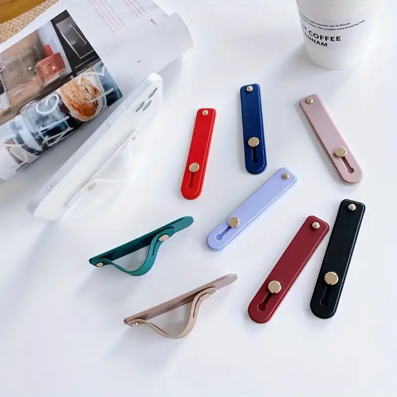 HAND BAND SILICON PHONE HOLDER UNIVERSAL PUSH PULL GRIP STAND PHONE ...