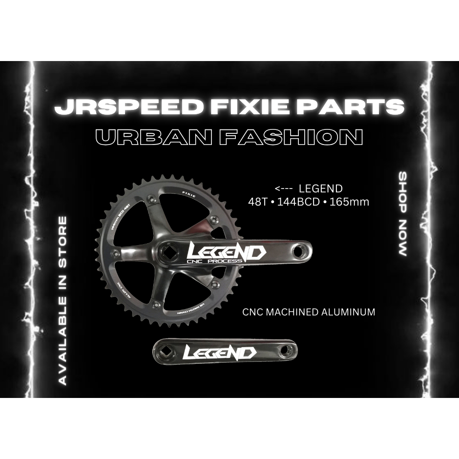 LEGEND Fixie Crankset Single Speed 48T CNC Jrspeed | Shopee Philippines