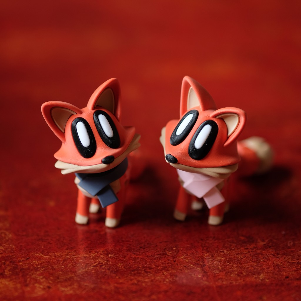 3d Printed cute movable Blob Fox figure | Shopee Philippines