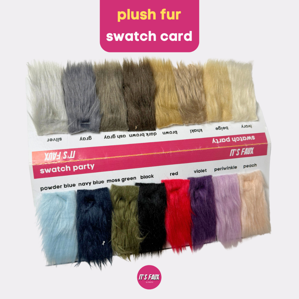 PLUSH fur Swatches Complete Colors | It's Faux PH | Shopee Philippines