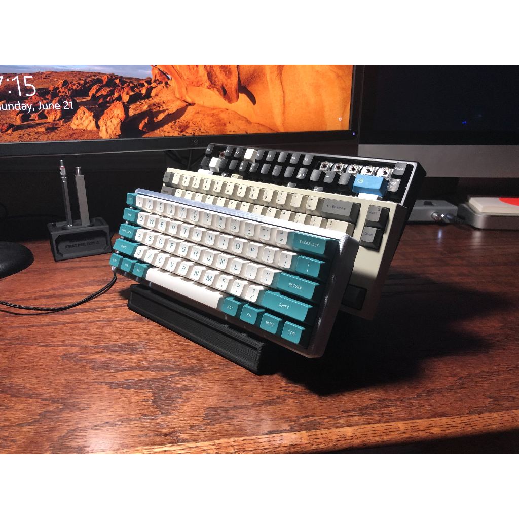 3 Layer Mechanical Keyboard Display Stand for Small 60% Keyboard Only ...