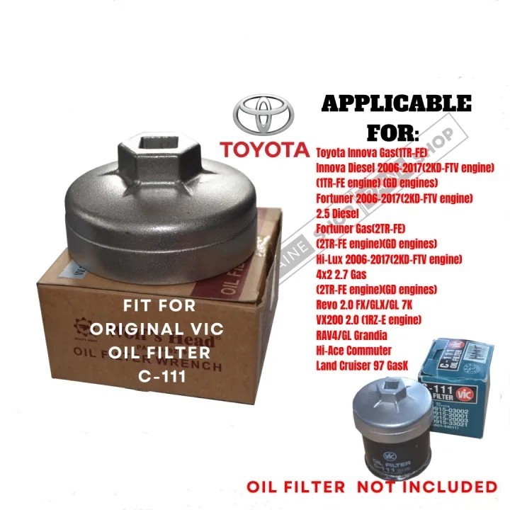 Oil Filter Wrench for Vic C-111 filter for innova fortuner Hi-Lux 2006 ...