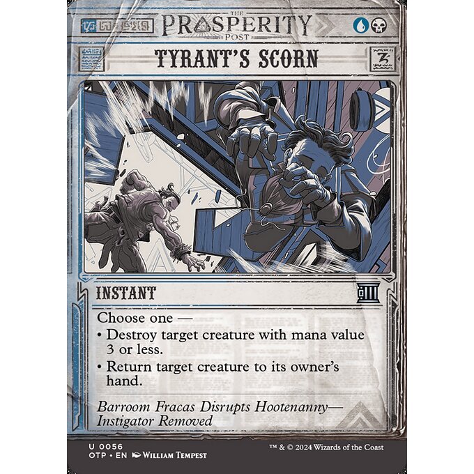 MTG Tyrant’s Scorn – Prosperity Showcase - Non Foil | Shopee Philippines