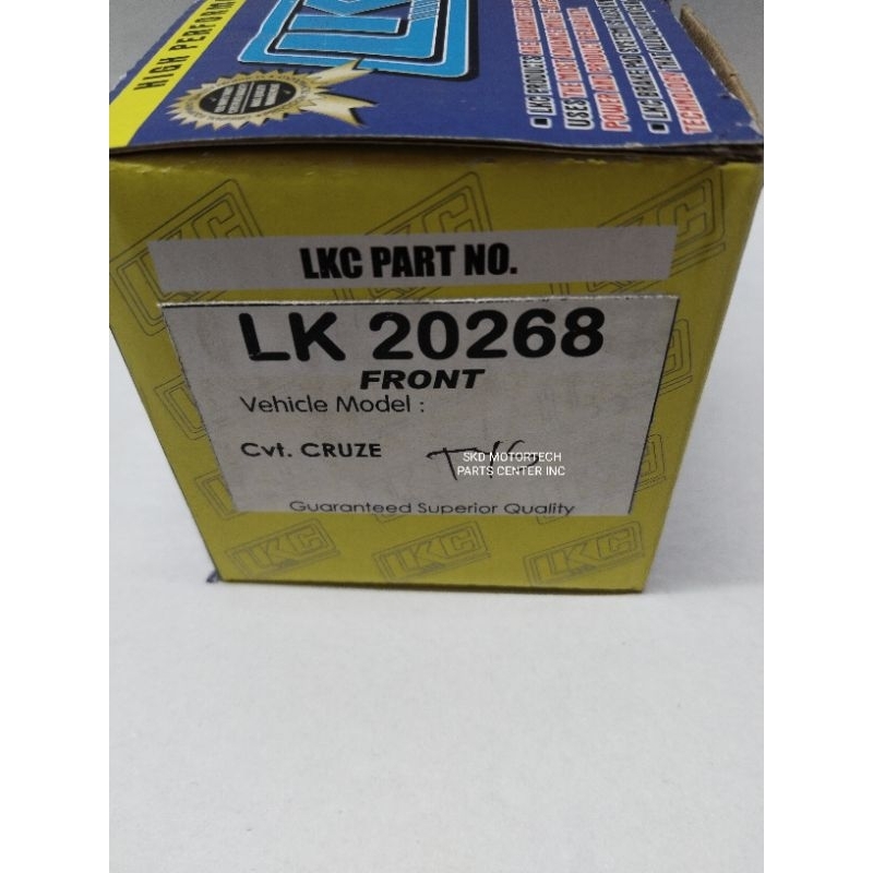 Brake Pad (Chevrolet Cruze) (Front) (Lkc brand) | Shopee Philippines