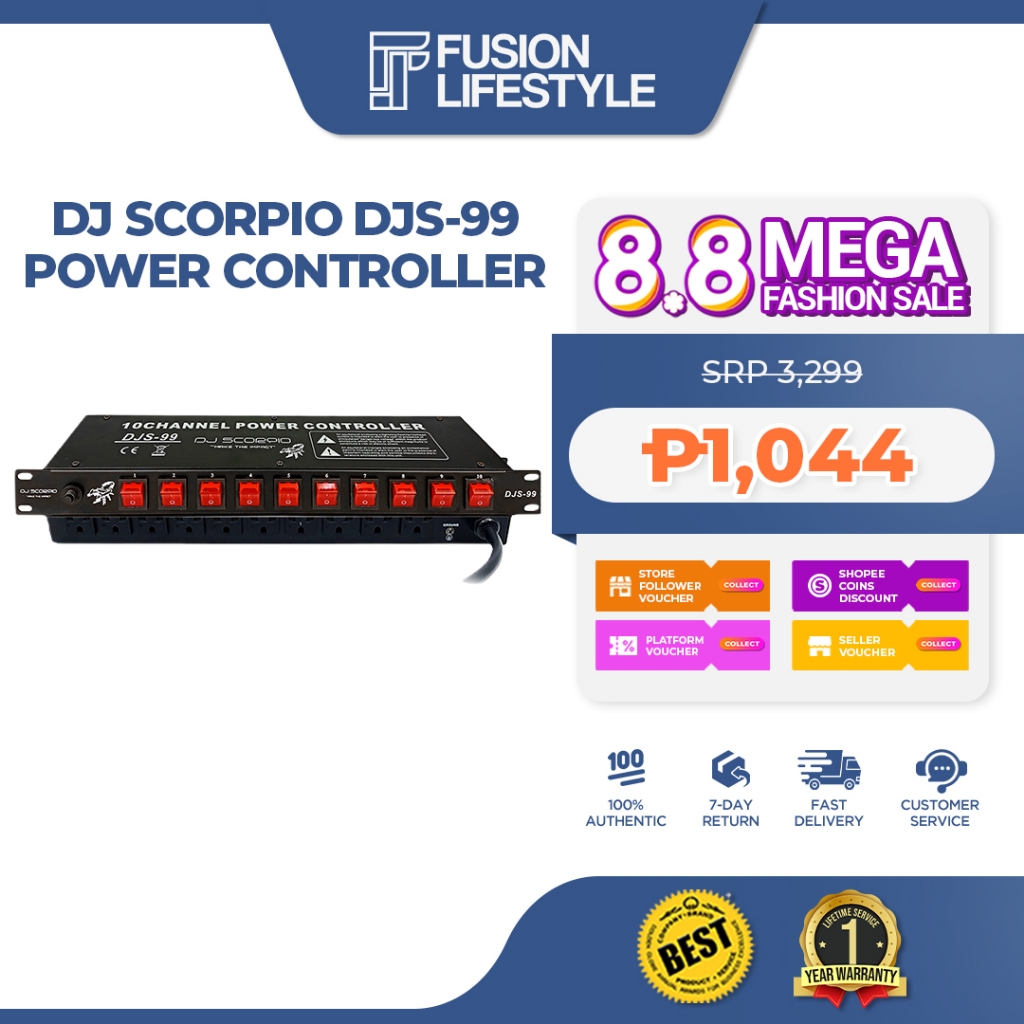DJ SCORPIO (DJS-99) - 10-Channel Power Switch Controller / Power ...