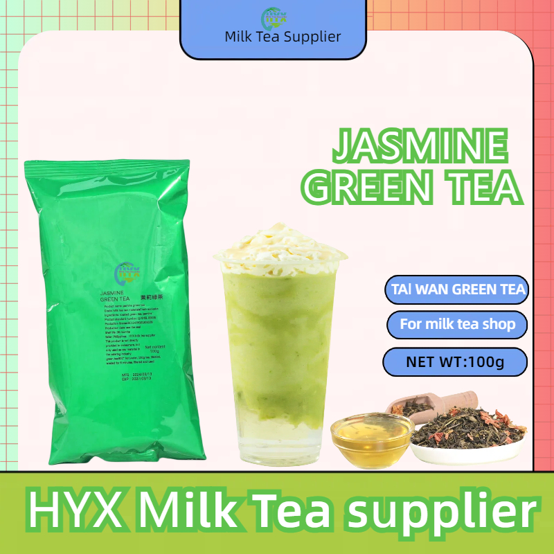 JASMINE GREEN TEA 100g GOOD FOR MILK TEA, FRUIT TEA PUFF QUALITY LOOSE ...